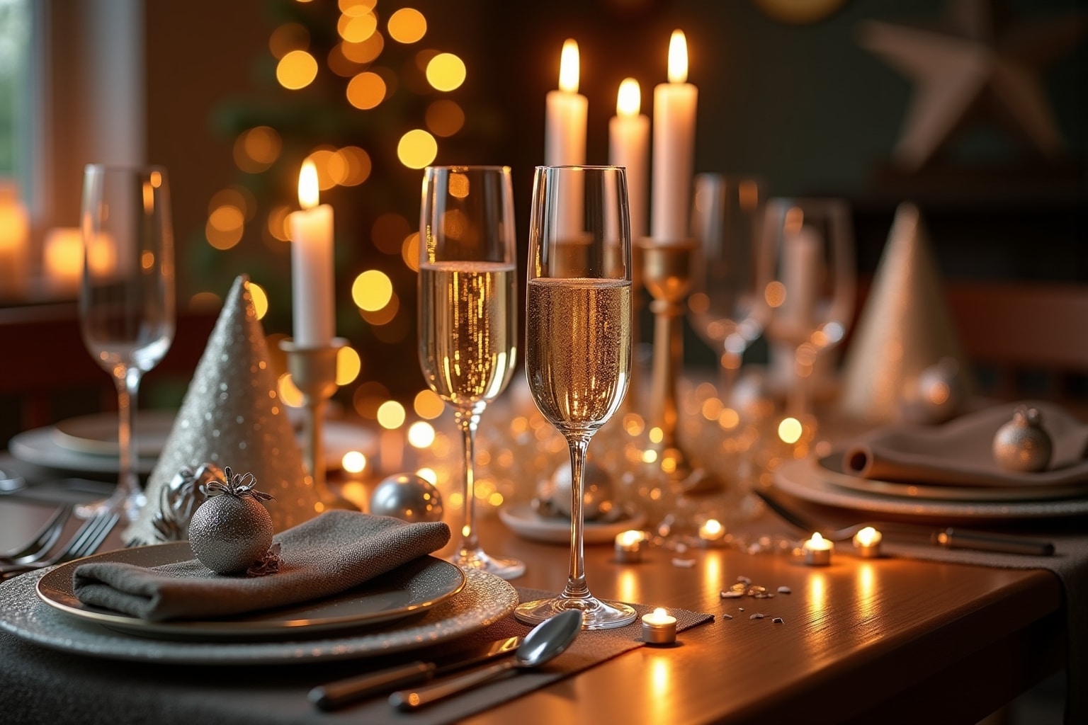 Wunderbar Schnell Tischdeko Silvester Fotos