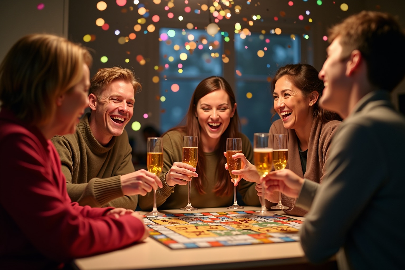 Elegantes Silvester Spiele Erwachsene Ebenbild